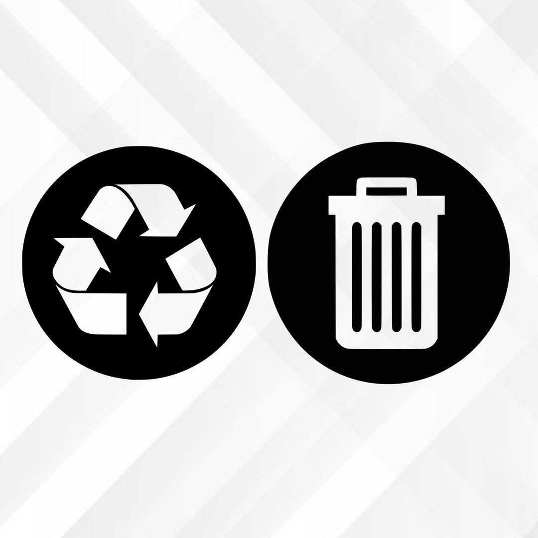 Trash and Recycle Svg Trash Svg Recycle Svg Trash and - Etsy