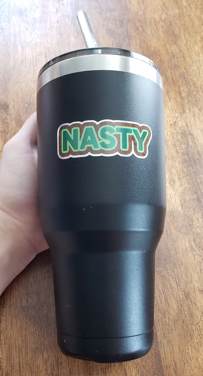 Holographic Nasty Meme Sticker Set - 5 Unique Quote Decals - Etsy