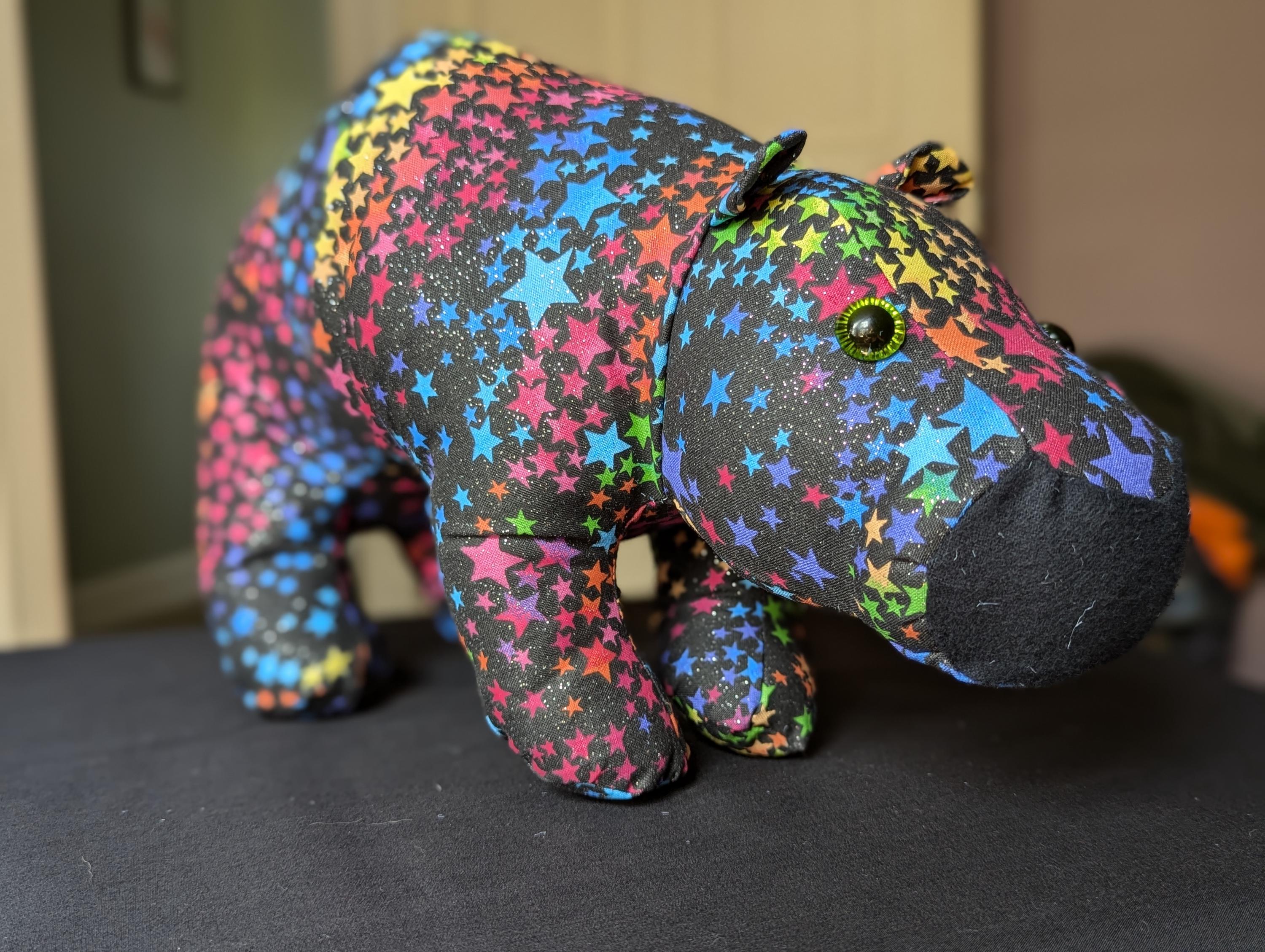 Handcrafted Stuffed Hippo - Etsy