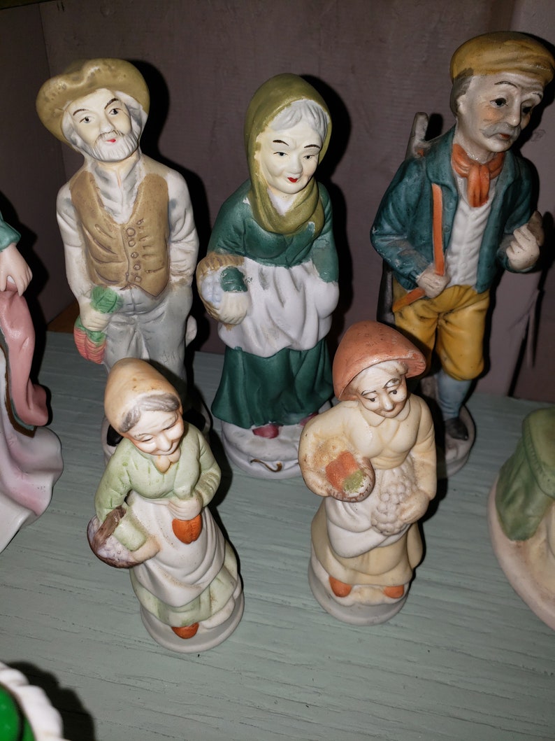 Vintage Old People Figurines - Etsy