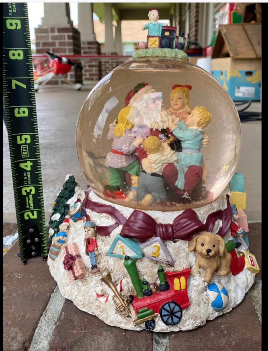 Vintage 90s Christmas "it's SANTA !" Musical Snowglobe - Etsy