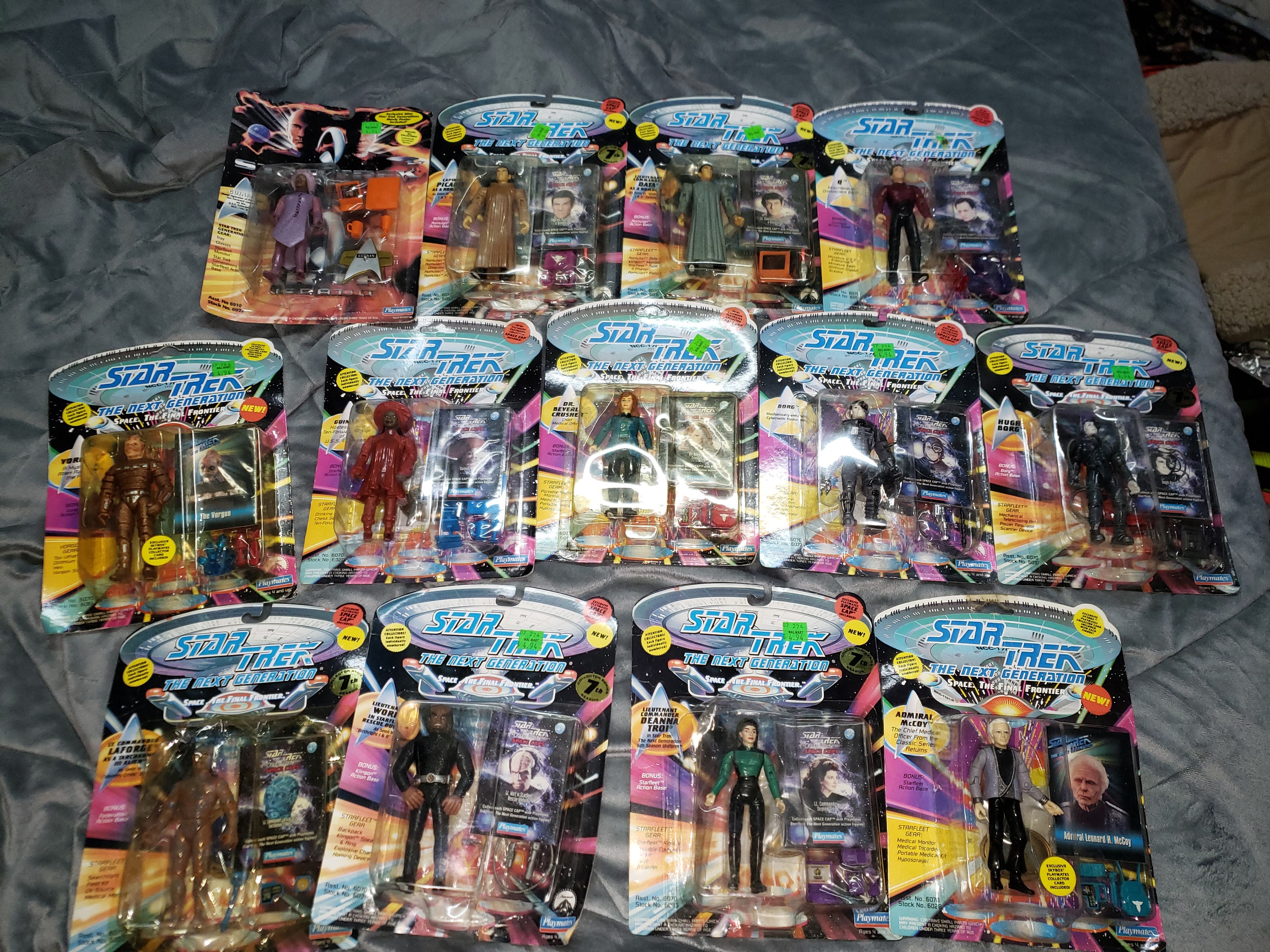 Vintage 1990s Star Trek Next Generation Action Figures, Set of 13 ...