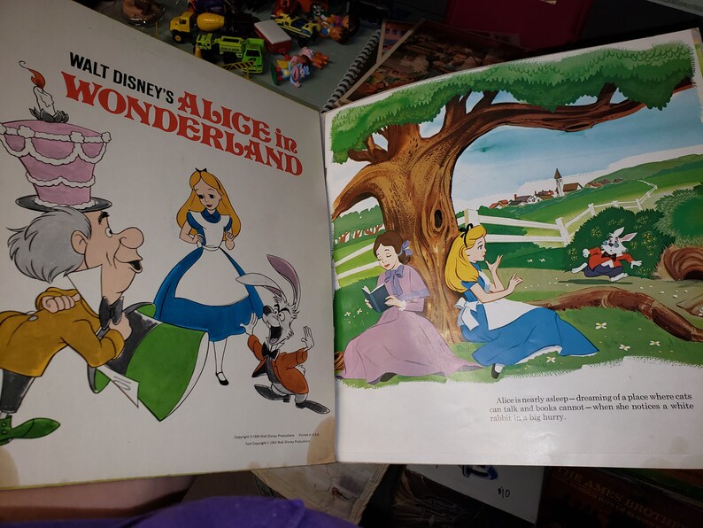ORIGINAL 1969 Disney's Alice in Wonderland Record Story Album - Etsy