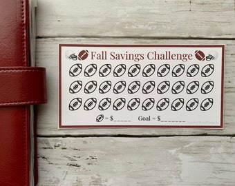 October Savings Challenge Pumpkin Theme Mini Savings Challenge A6 Cash ...