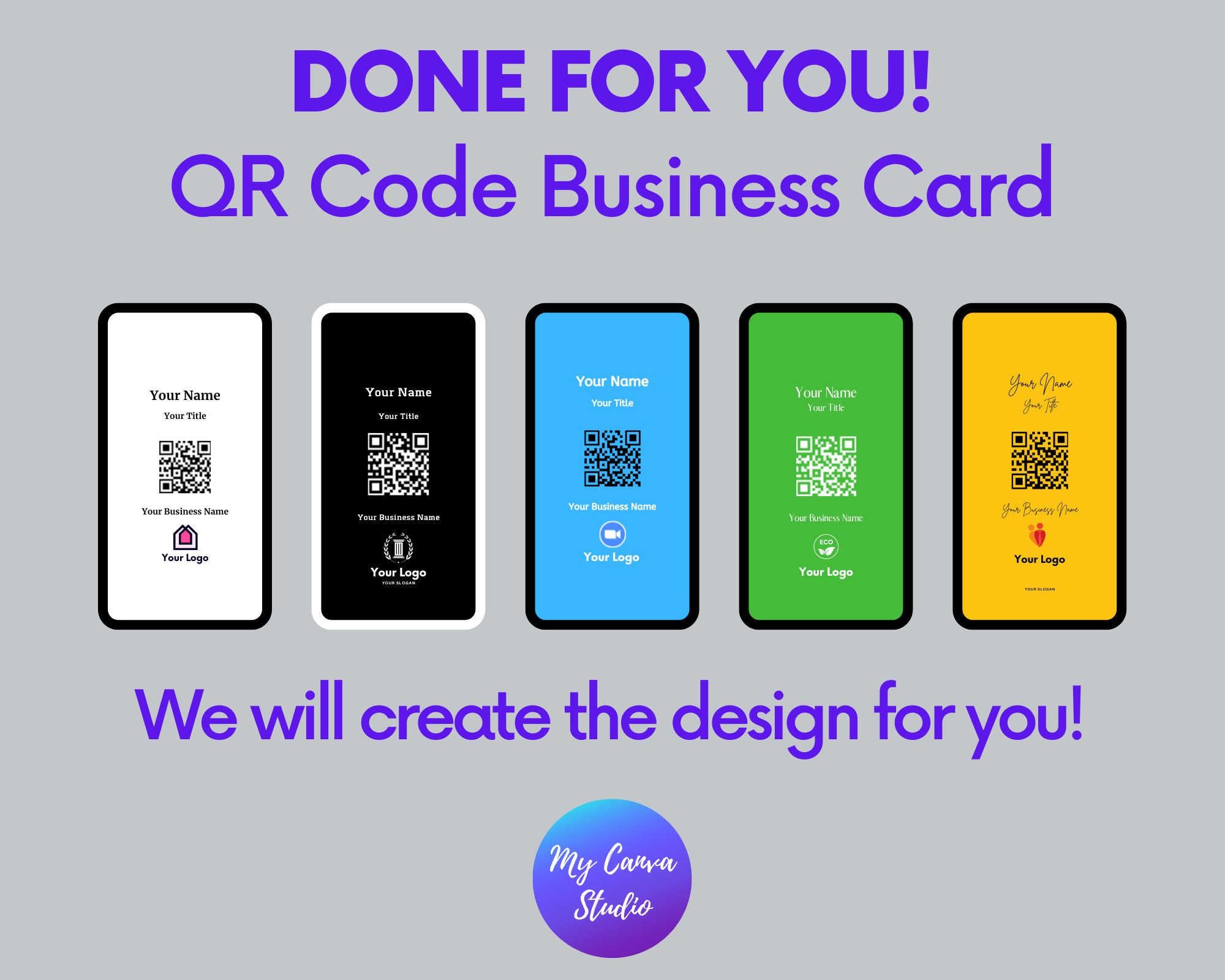Digital Business Card With QR Code, Scan and Click Your Details ...