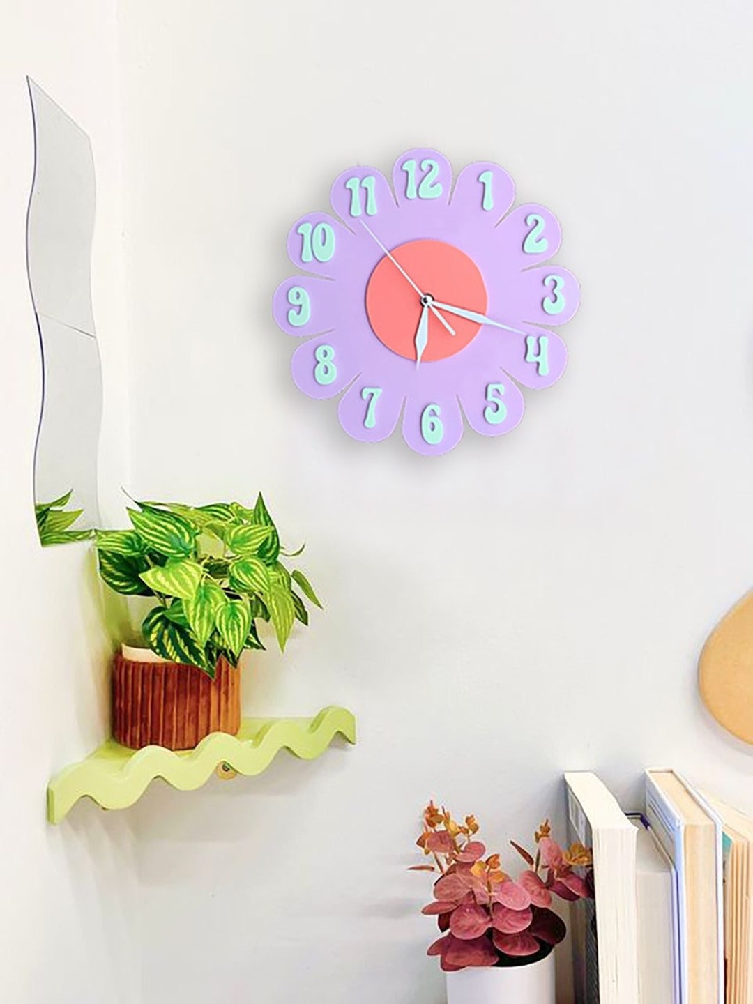 Wooden Wall Clock Wall Clock Pop Art Clock Handmade Clock - Etsy