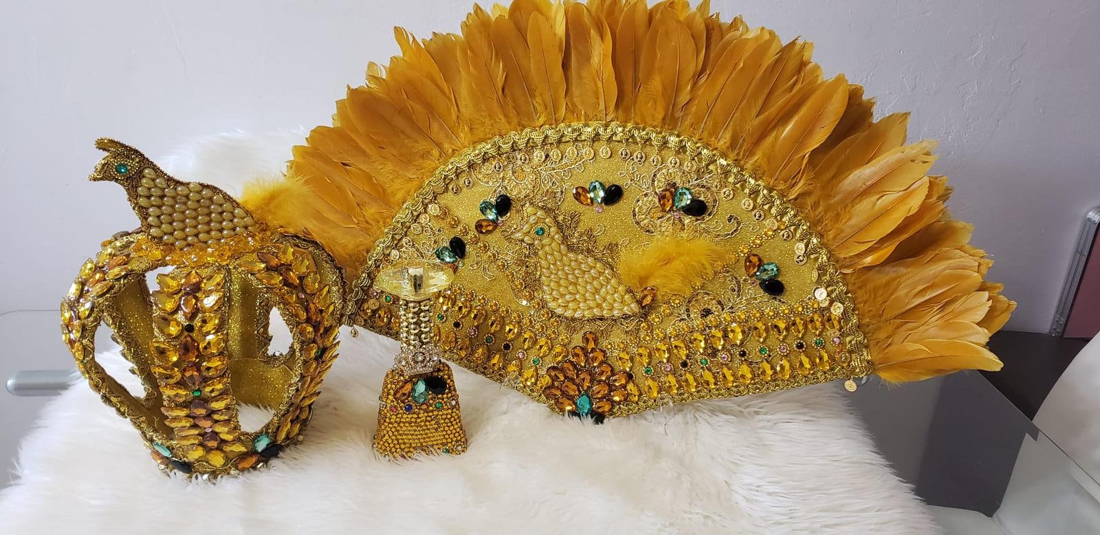 Crown, Fan and Cowbell of Oshun - Etsy