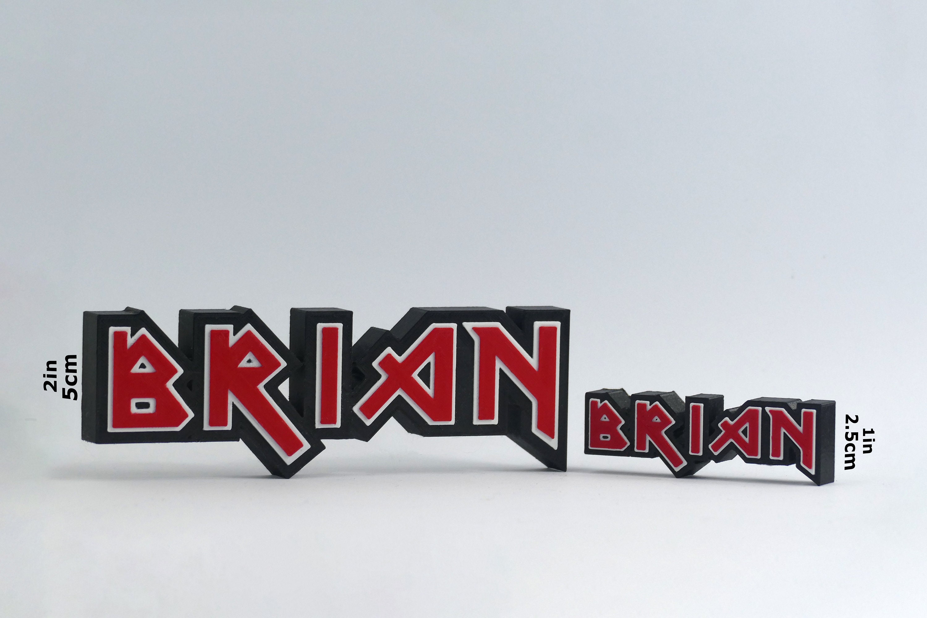 Custom Name Iron Maiden Font 3D Print - Etsy