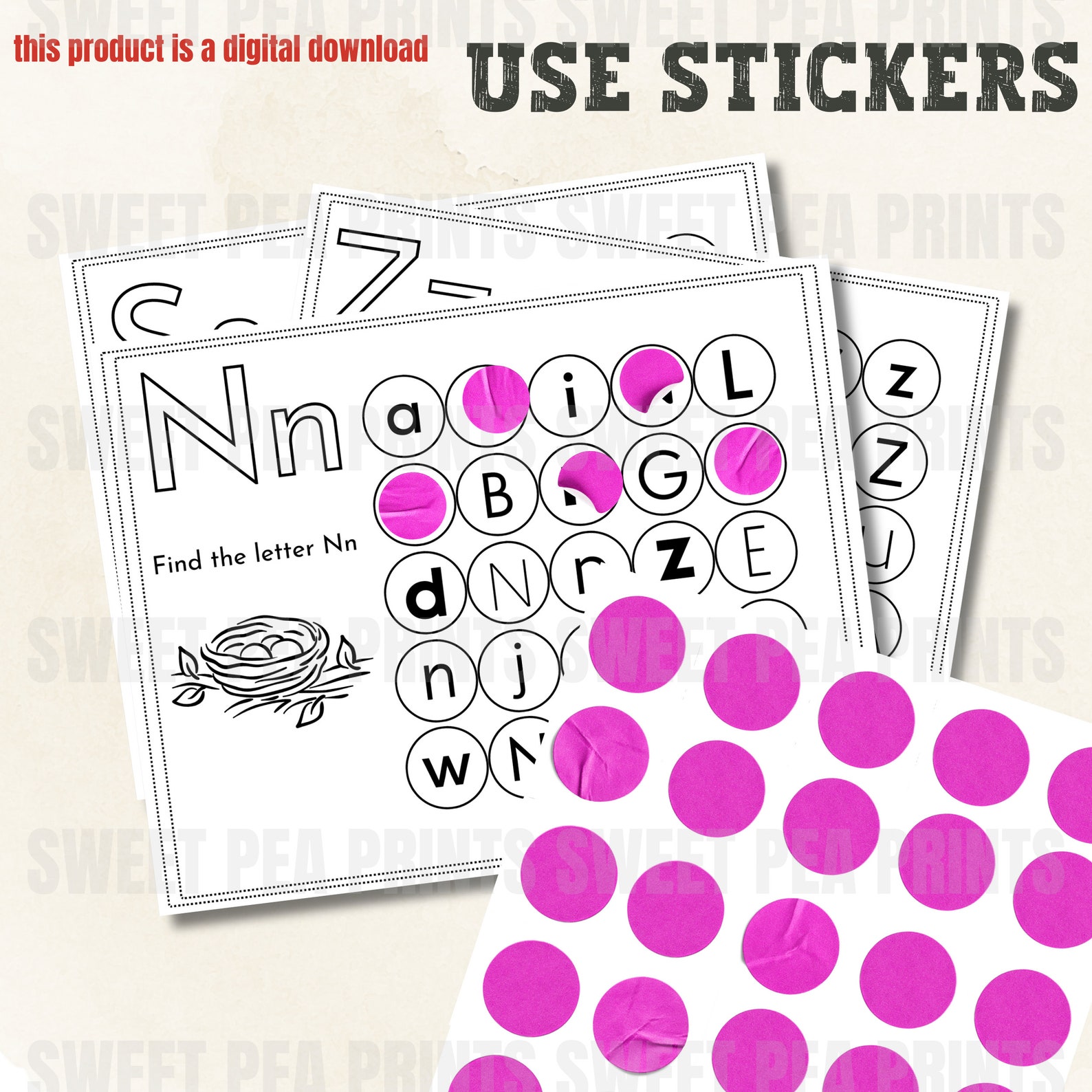 Printable Alphabet Worksheet for Kids Letter Sounds Bundle Letter ...