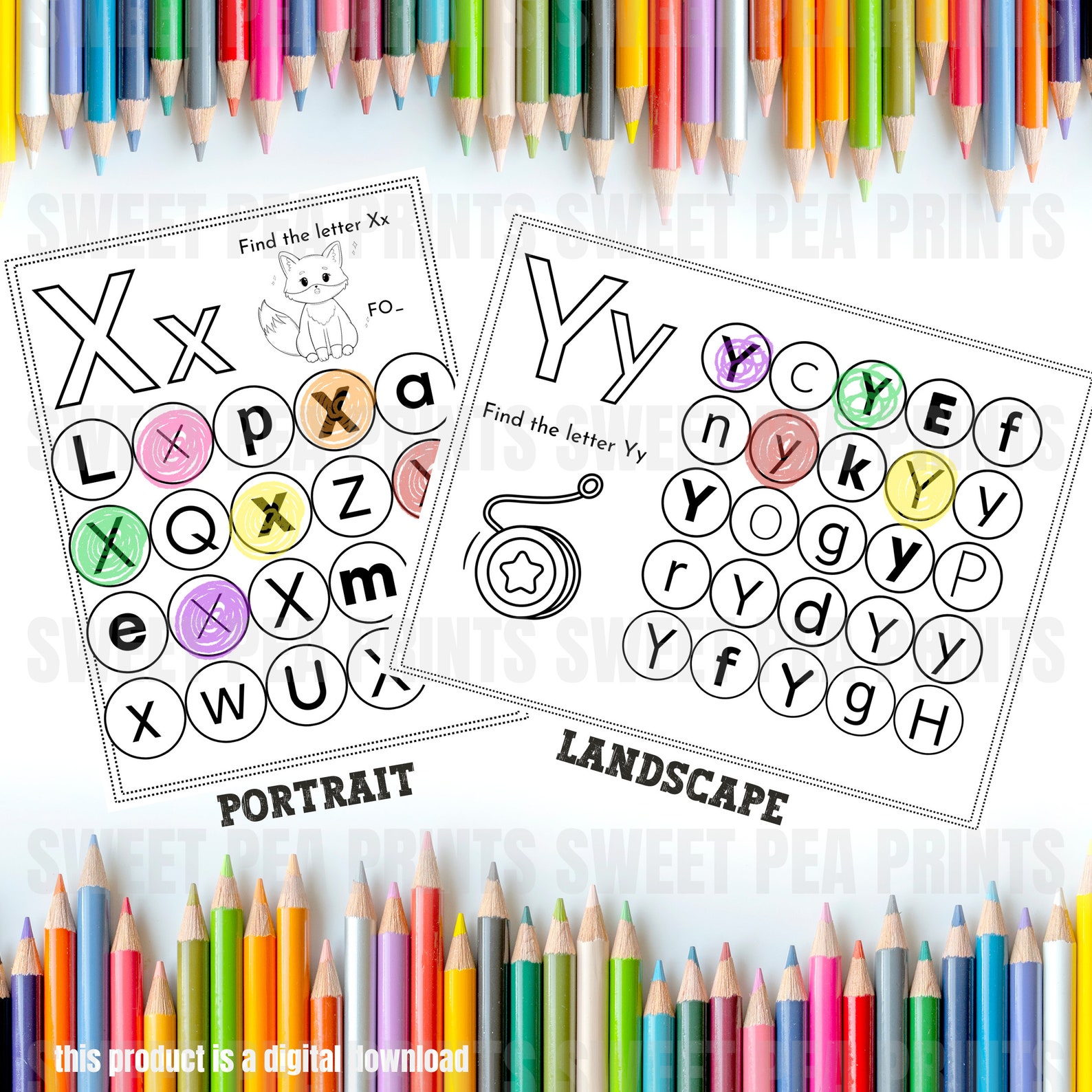 Printable Alphabet Worksheet for Kids Letter Sounds Bundle Letter ...
