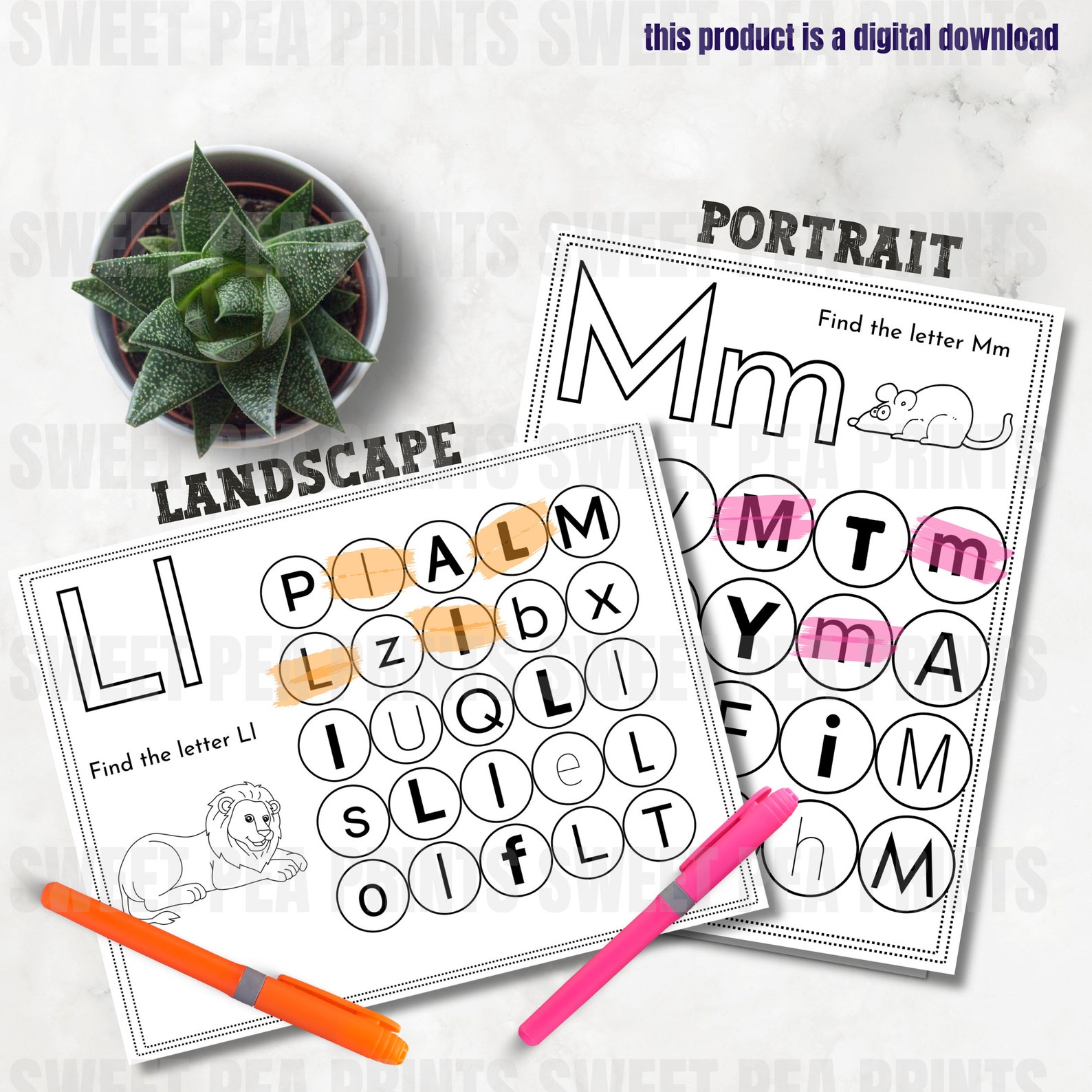 Printable Alphabet Worksheet for Kids Letter Sounds Bundle Letter ...