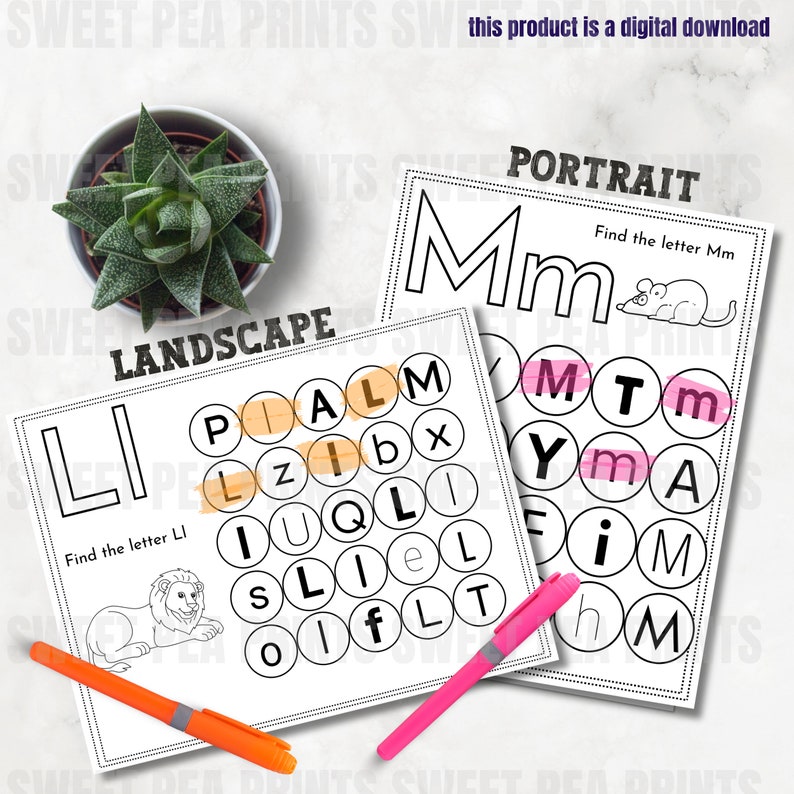 Printable Alphabet Worksheet for Kids Letter Sounds Bundle - Etsy