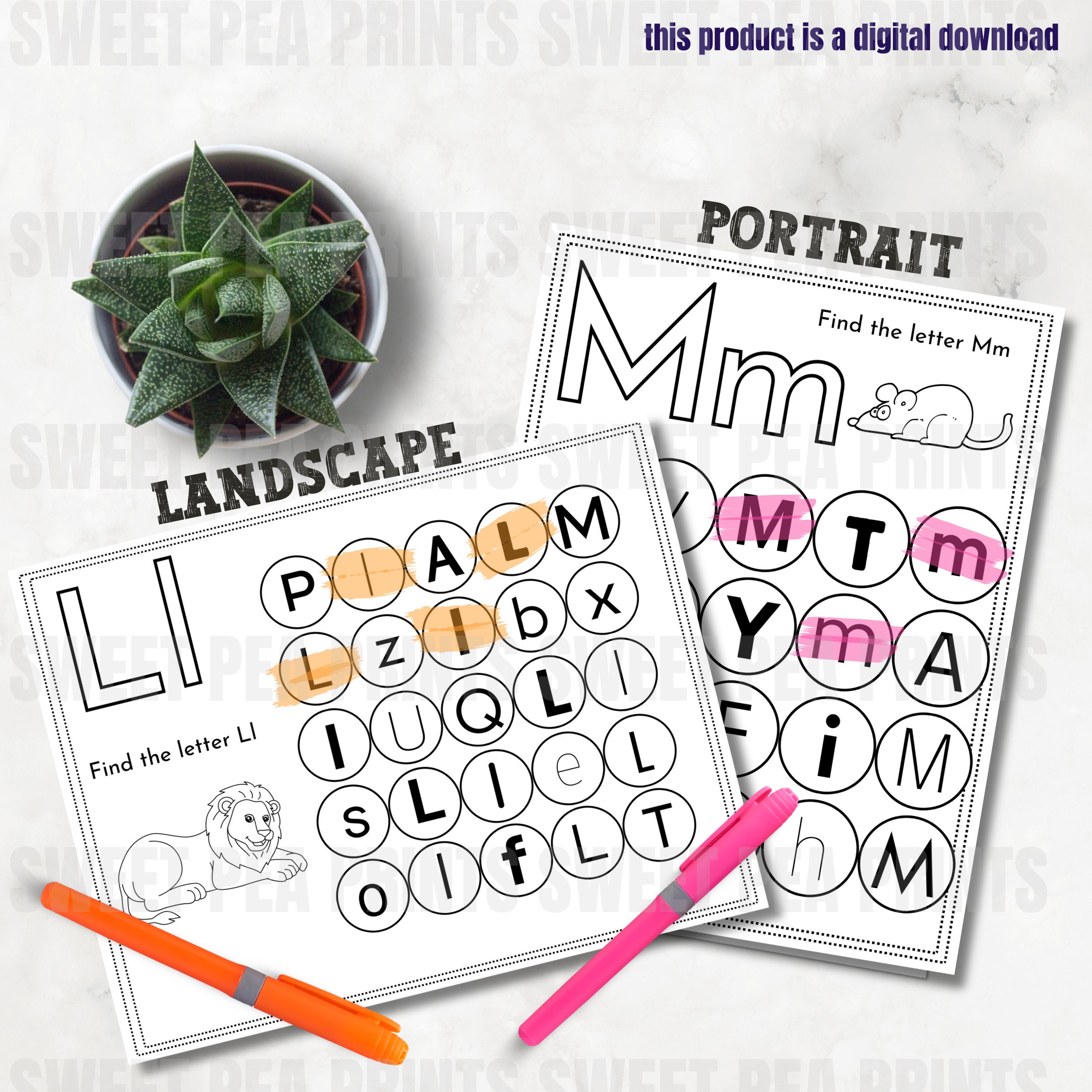 Printable Alphabet Worksheet for Kids Letter Sounds Bundle Letter ...