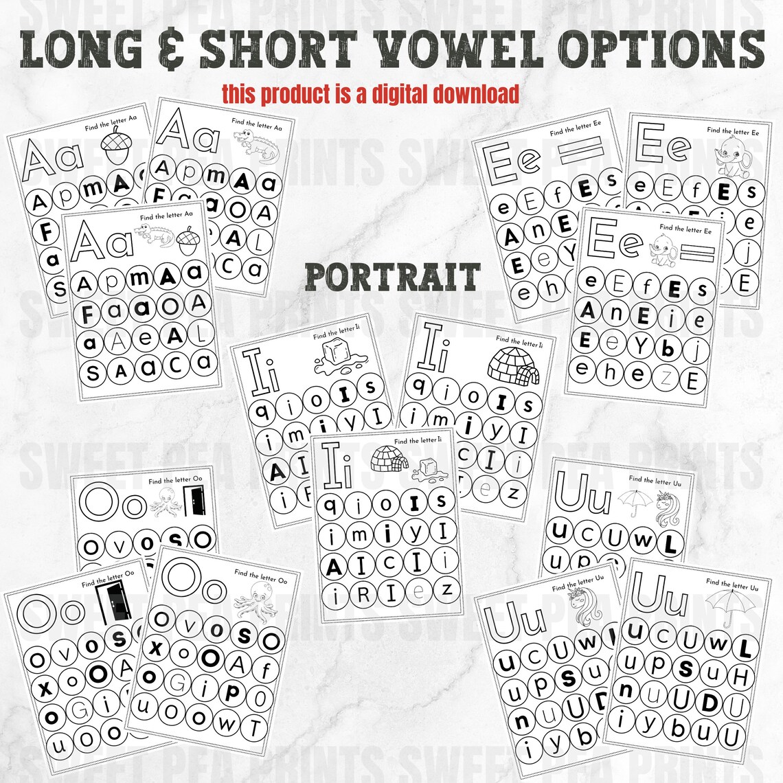 Printable Alphabet Worksheet for Kids Letter Sounds Bundle Letter ...