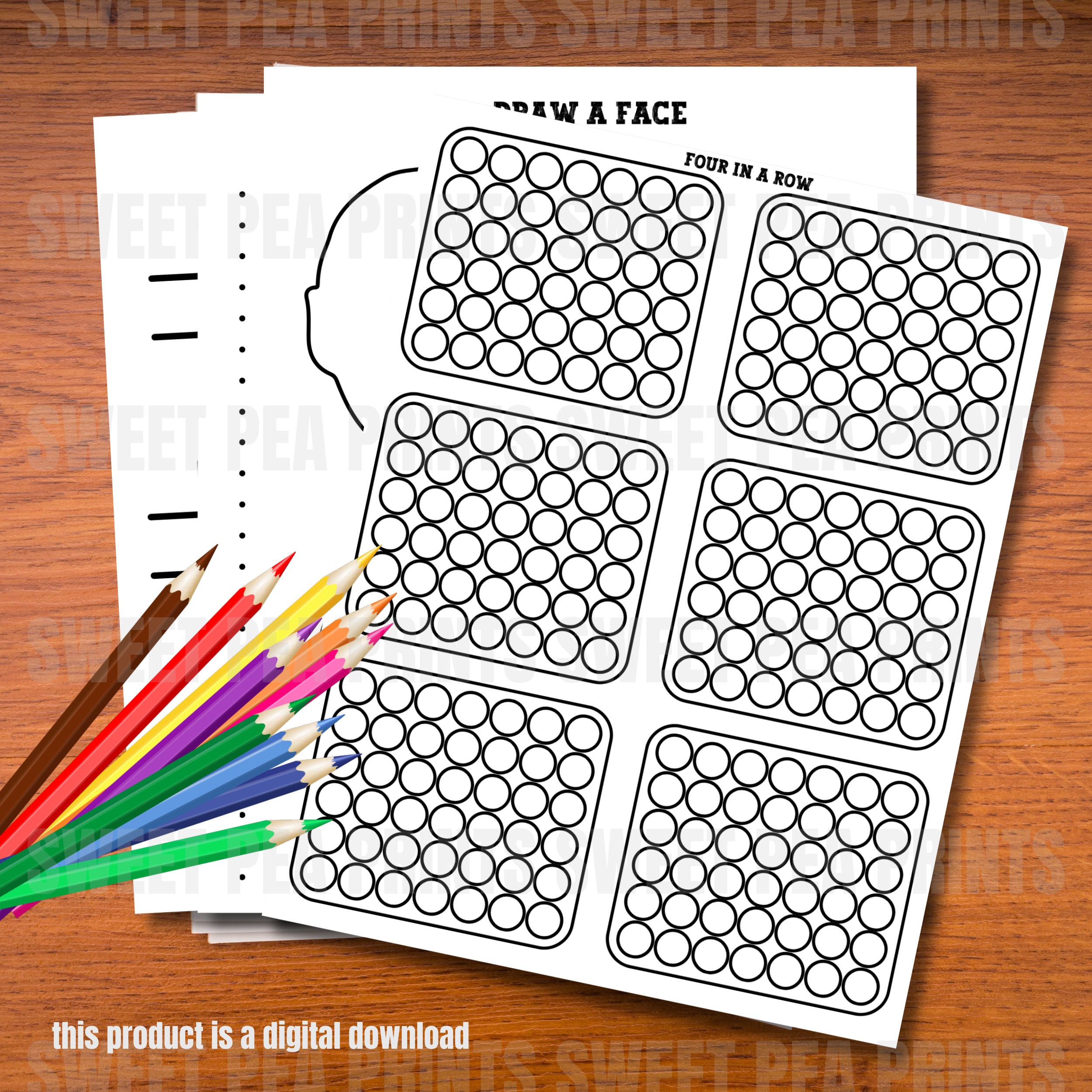 Printable Table Games for Kids Screen Free Table Activity for ...
