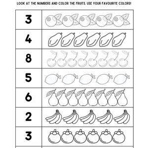Preschool Counting Numbers 1 to 10 Worksheets, Beginning Math ...
