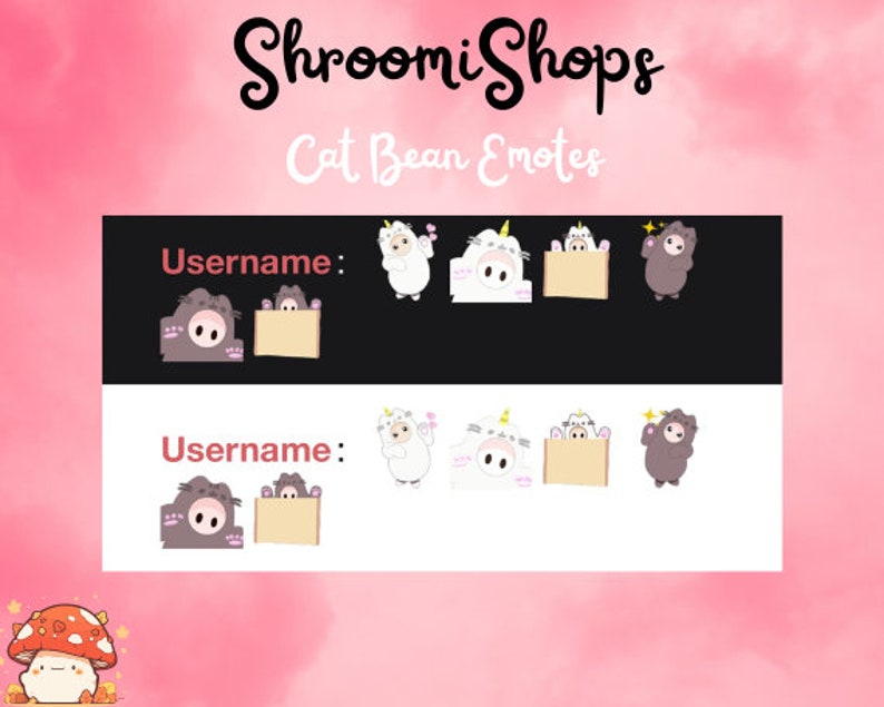 Cat Fall Beans Edition Twitch-discord Emotes Set of 6 Discord, Twitch ...
