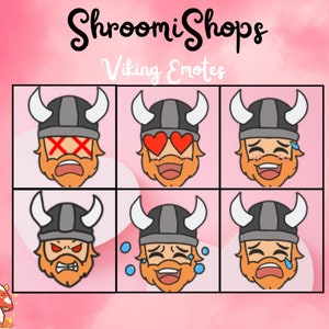 Viking Emotes for Twitch Twitch, Vikings, Cute, Streamer - Etsy