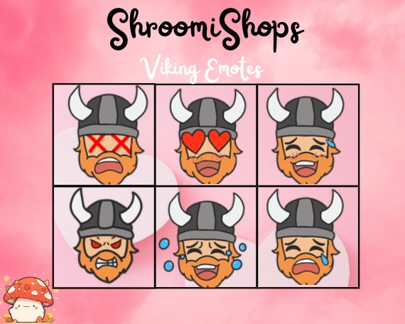 Viking Emotes for Twitch Twitch, Vikings, Cute, Streamer - Etsy