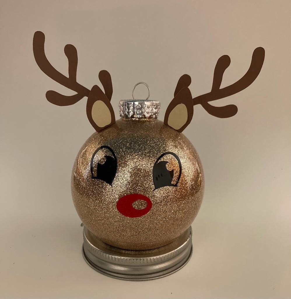 Red-nosed Reindeer Ornament, Christmas Decor, Cute Gift, Christmas Tree ...
