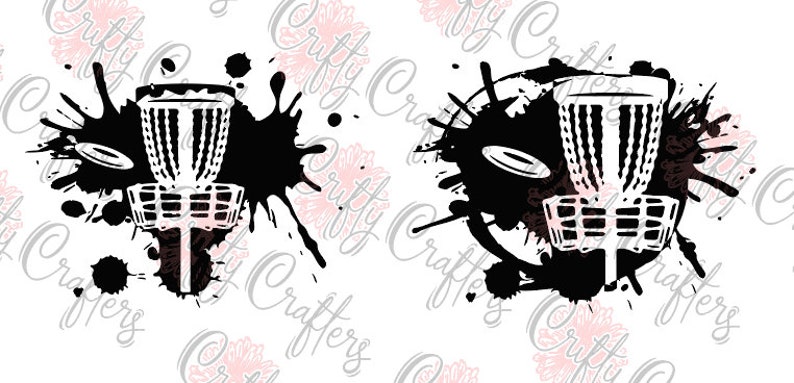 Disc Golf SVG Vector Basket Chains Disk/ Frisbee Golf Both Files - Etsy