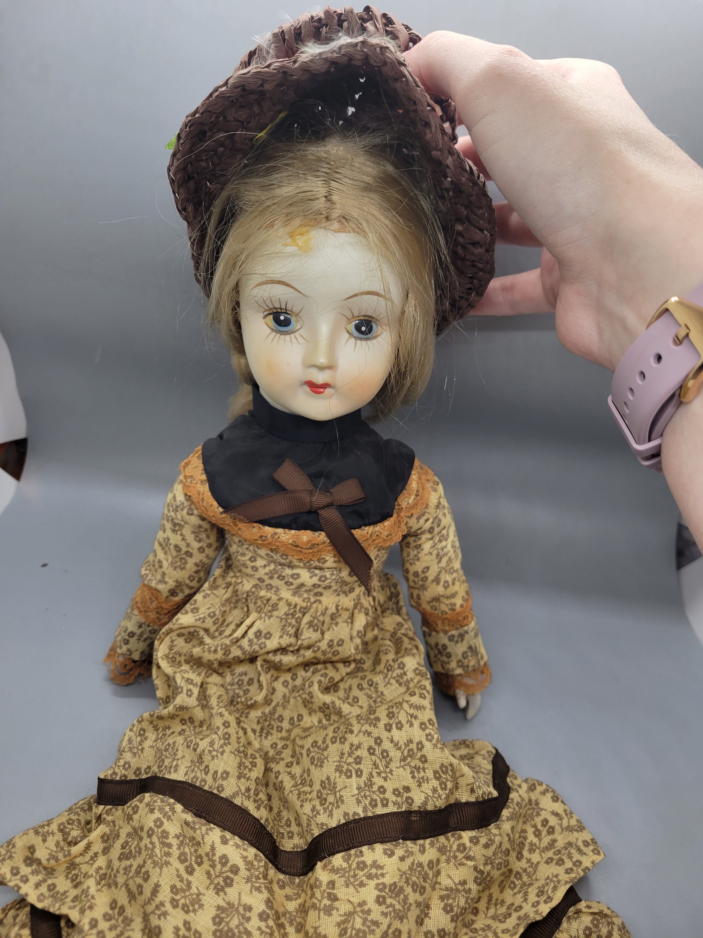 Vintage Porcelian Doll - Etsy