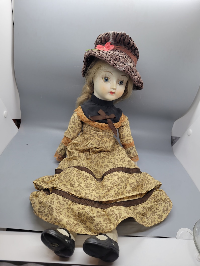 Vintage Porcelian Doll - Etsy