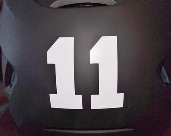 Football Helmet Number Decals - Etsy