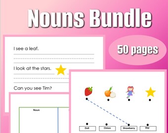 50 Printable Verbs Worksheets - First Grade - Second Grade - Sheets for ...
