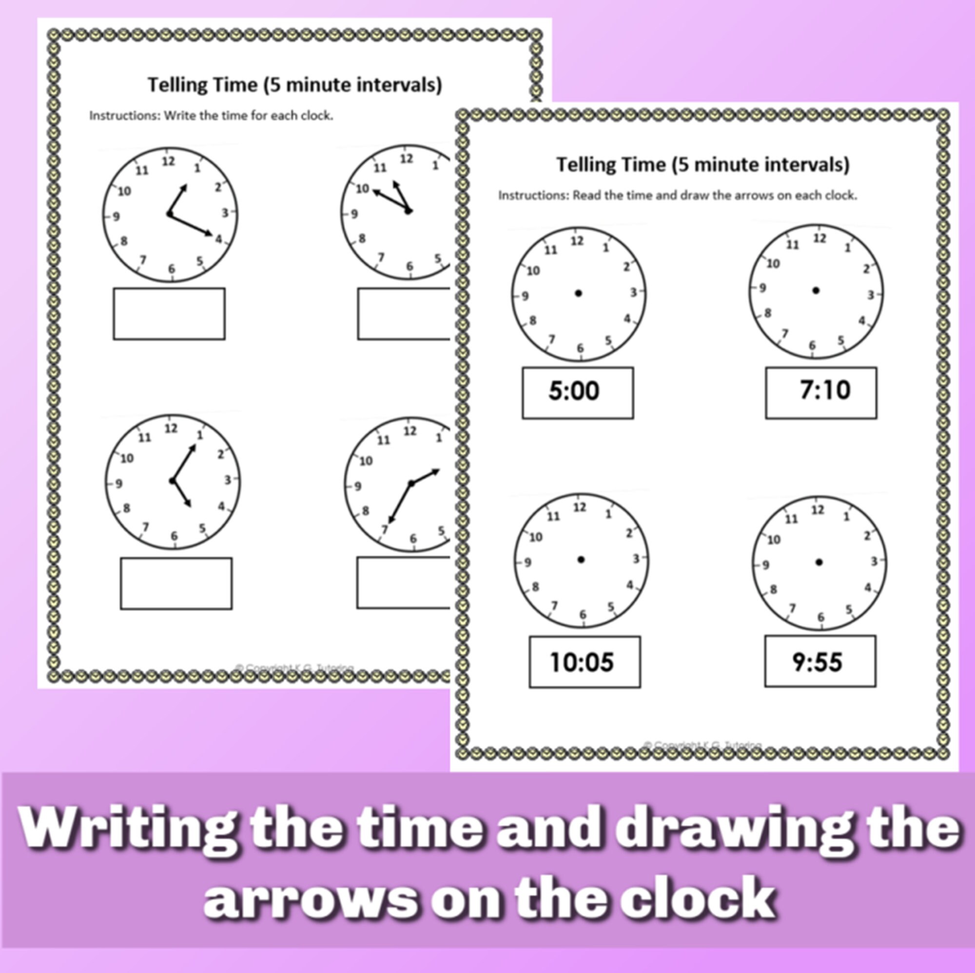 21 Printable Time Worksheets for All Grades (80 Questions) First Grade ...