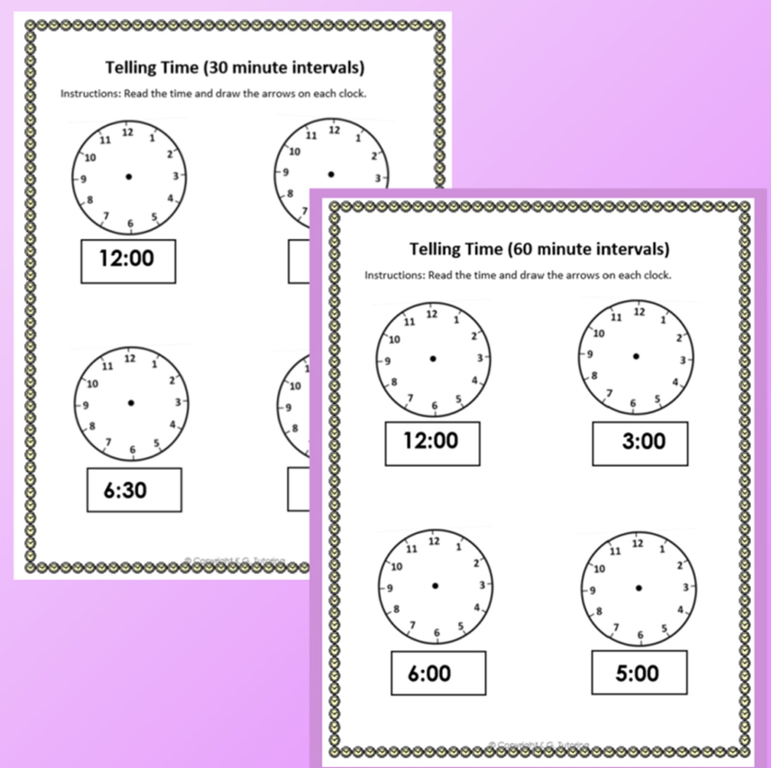 21 Printable Time Worksheets for All Grades (80 Questions) First Grade ...