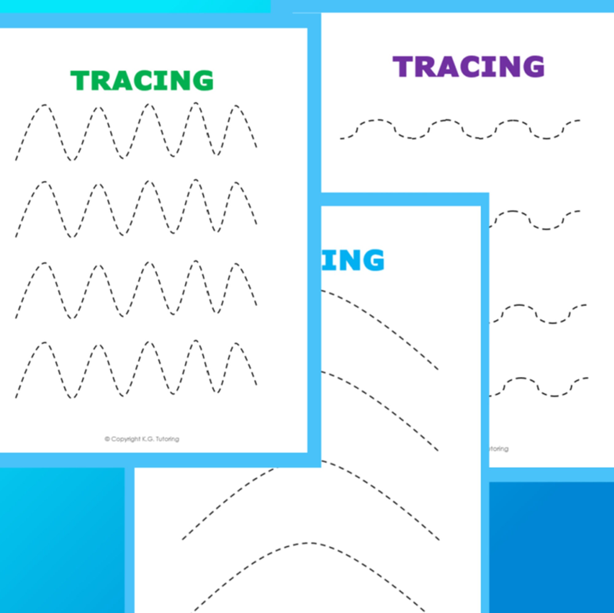Tracing Worksheets - Trace the Line - Pre Handwriting Practice ...