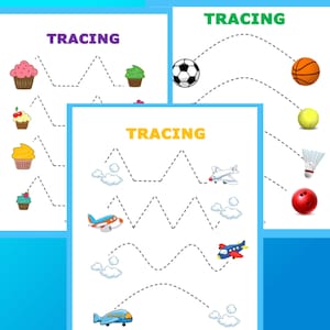 Tracing Worksheets - Trace the Line - Pre Handwriting Practice ...