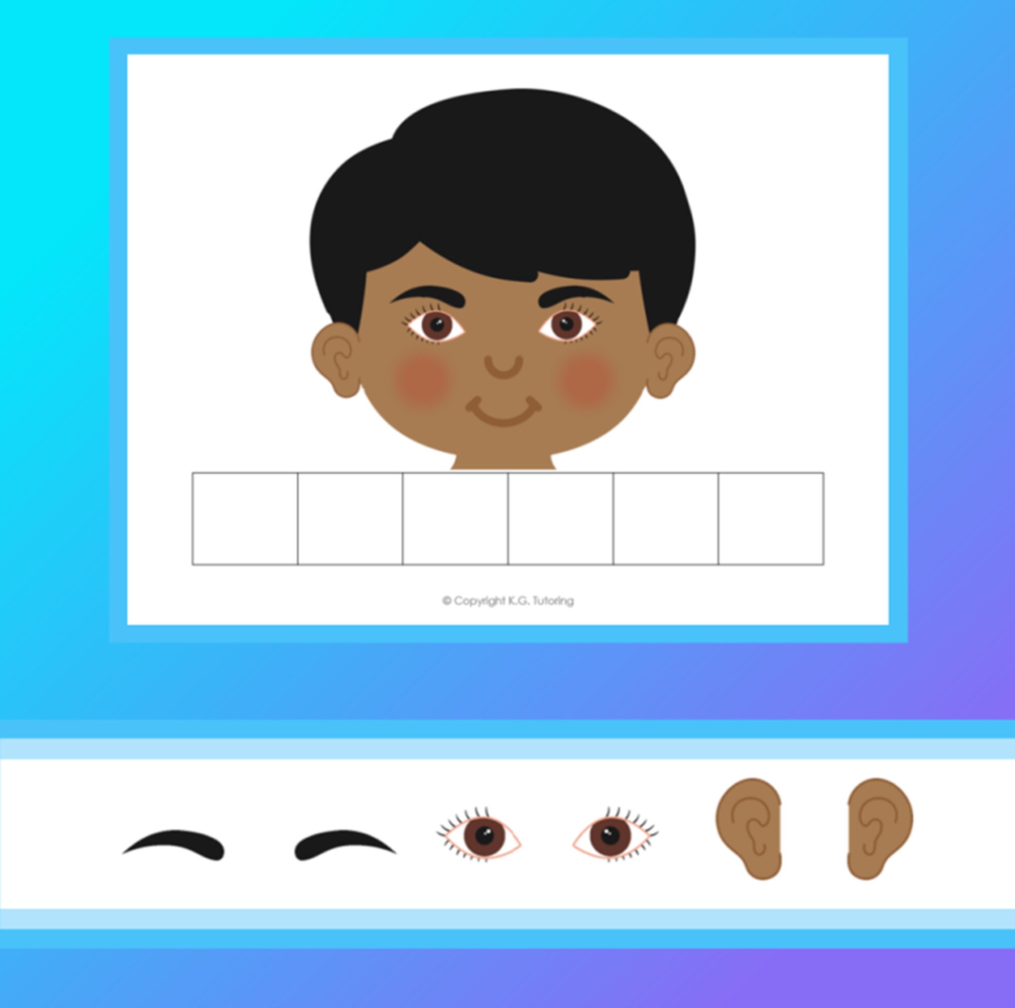 Printable Busy Book Activity - Build a Face - Toddler - Preschool ...