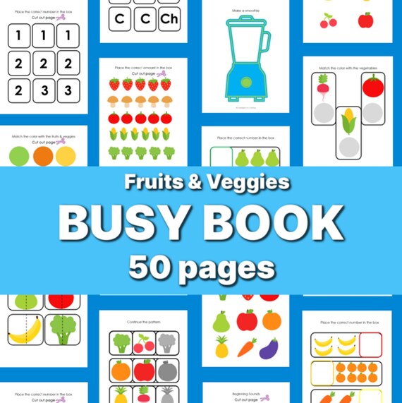 Kindergarten Preschool Toddler Printable Busy Book Activity - Etsy
