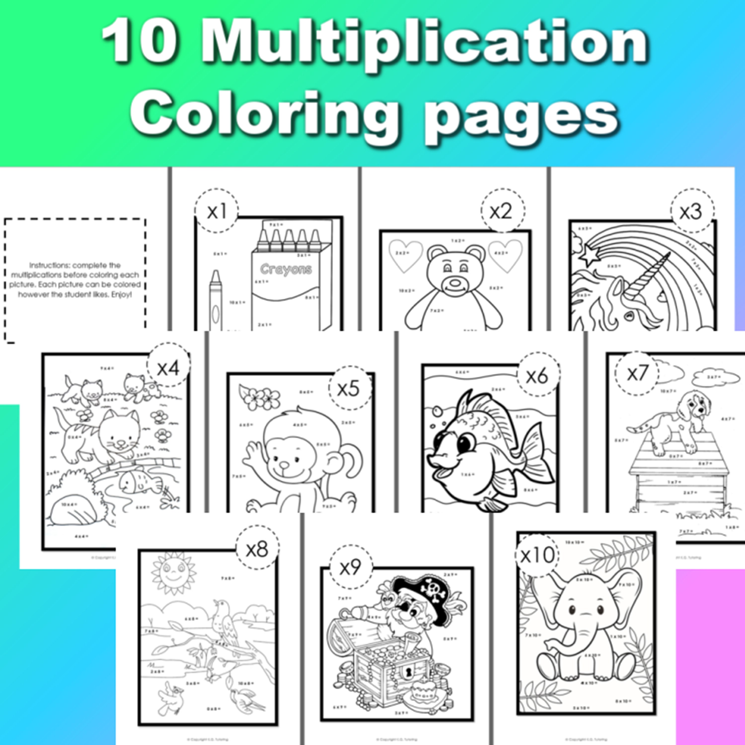 Multiplication Worksheets (30 Pages) Multiply - Math Practice ...