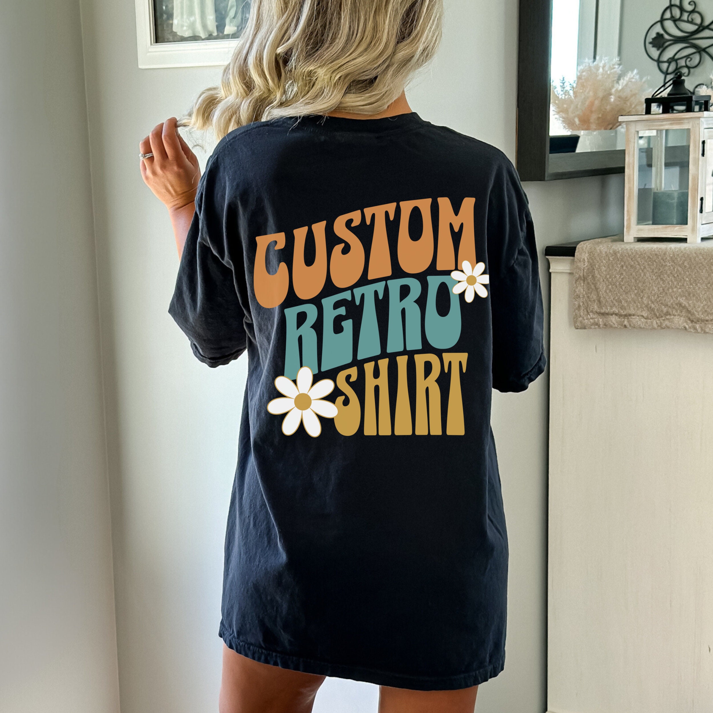 Custom Retro Font Shirt Personalized Cottagecore Shirt Groovy Tshirt ...