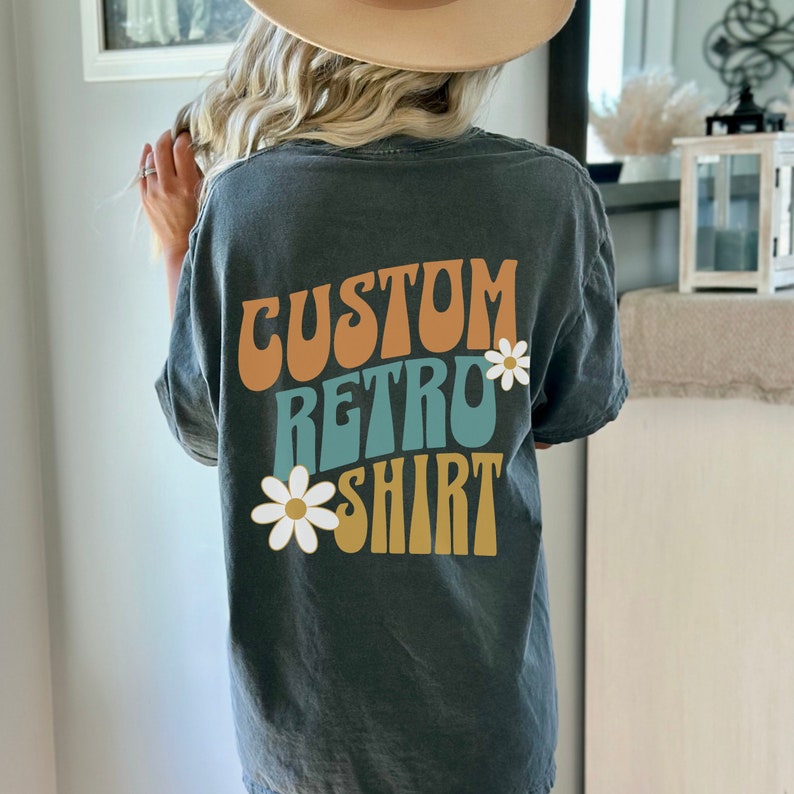 Custom Retro Font Shirt Personalized Cottagecore Shirt Groovy Tshirt ...
