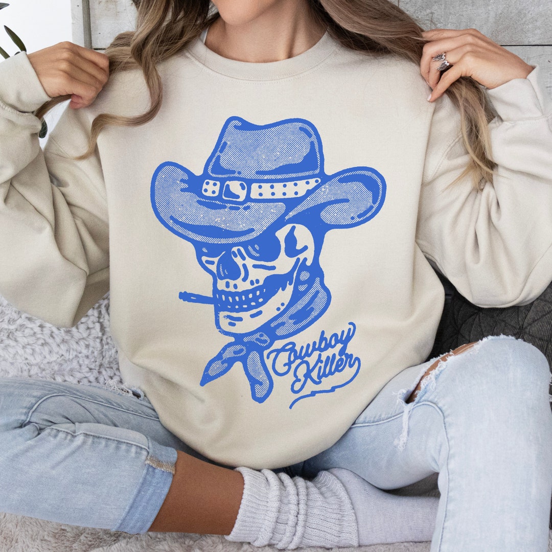 Cowboy Killer Western Sweatshirt Rodeo Shirt Edgy Aesthetic Grunge ...