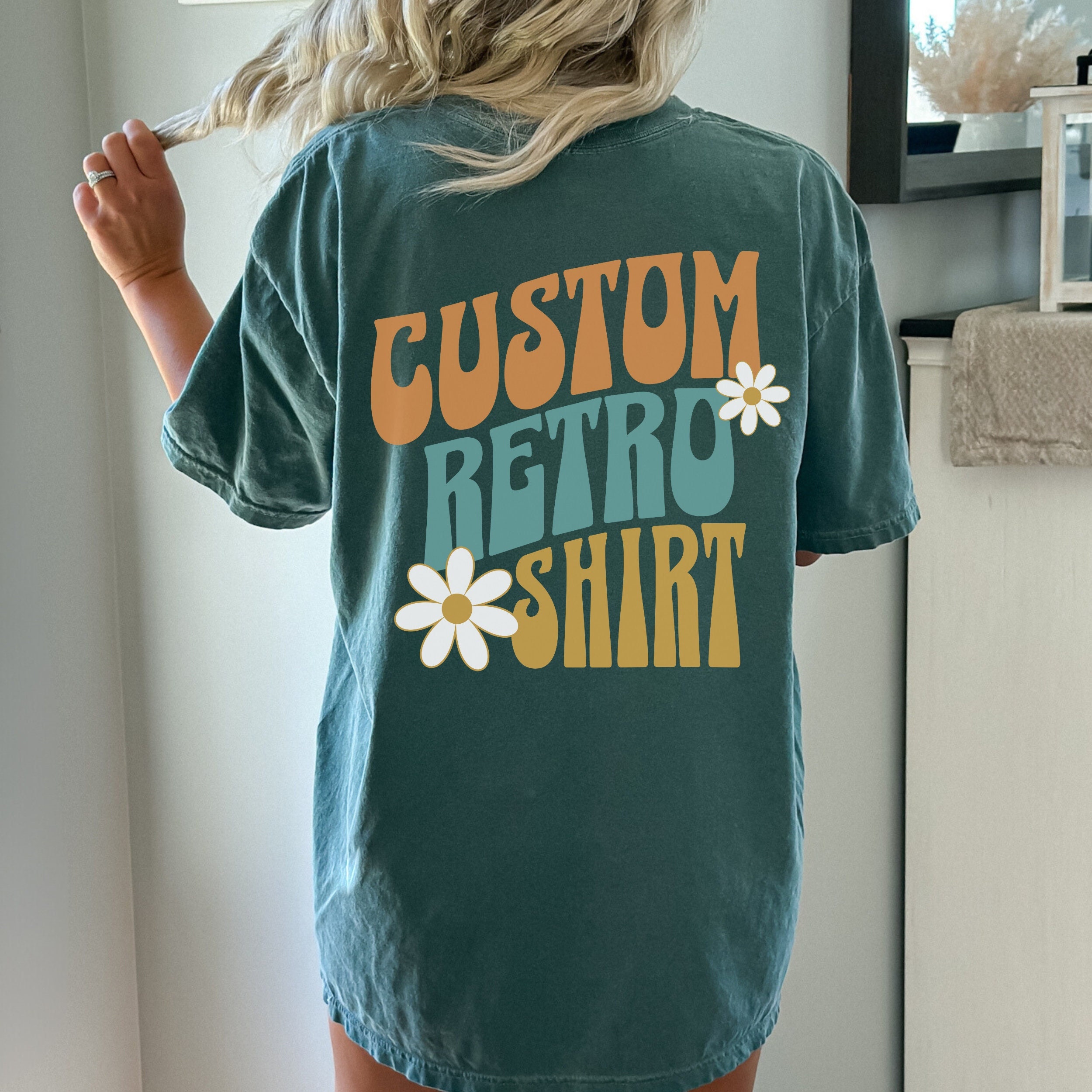 Custom Retro Font Shirt Personalized Cottagecore Shirt Groovy Tshirt ...