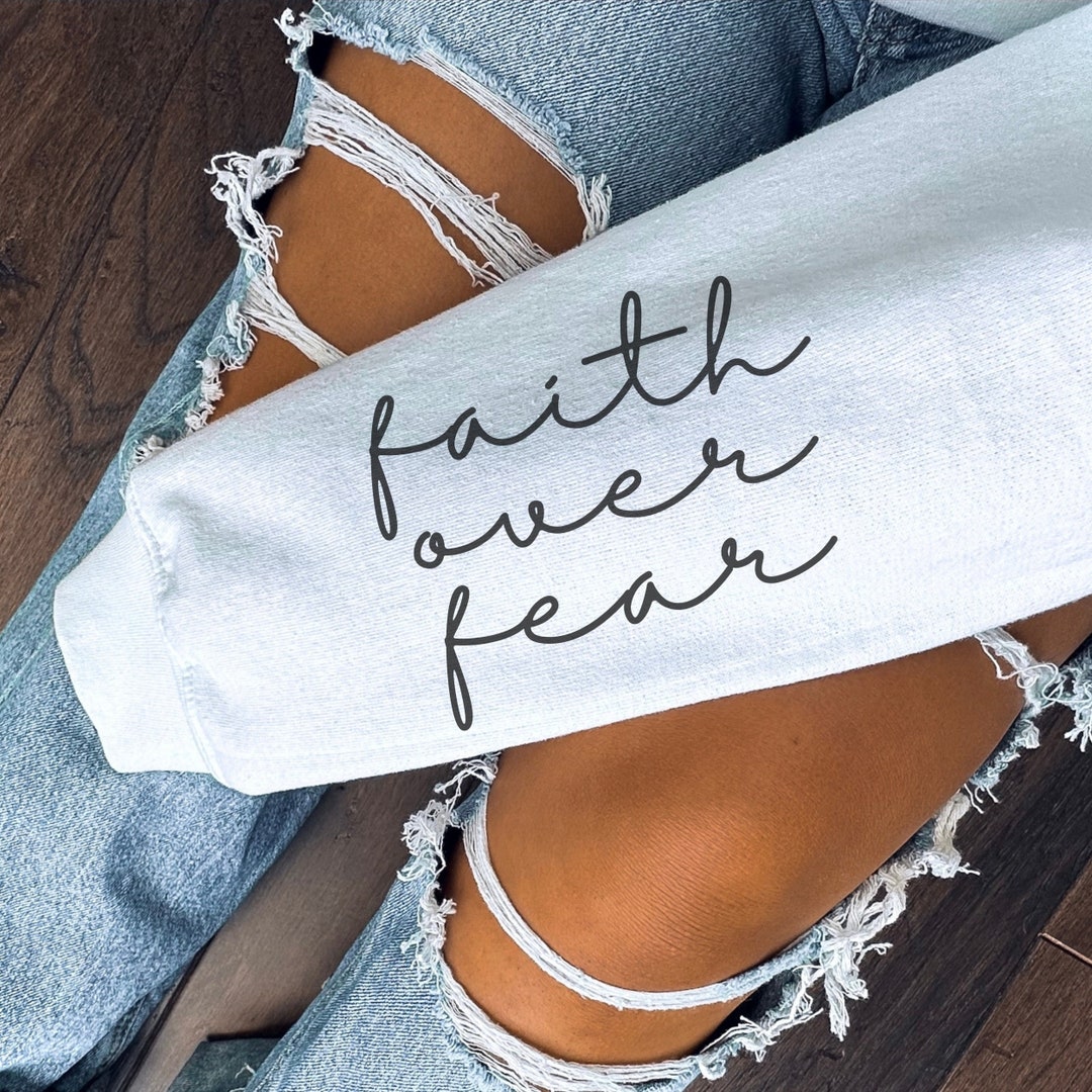 Faith Over Fear Christian Merch Christian Clothes Christian Crewneck ...