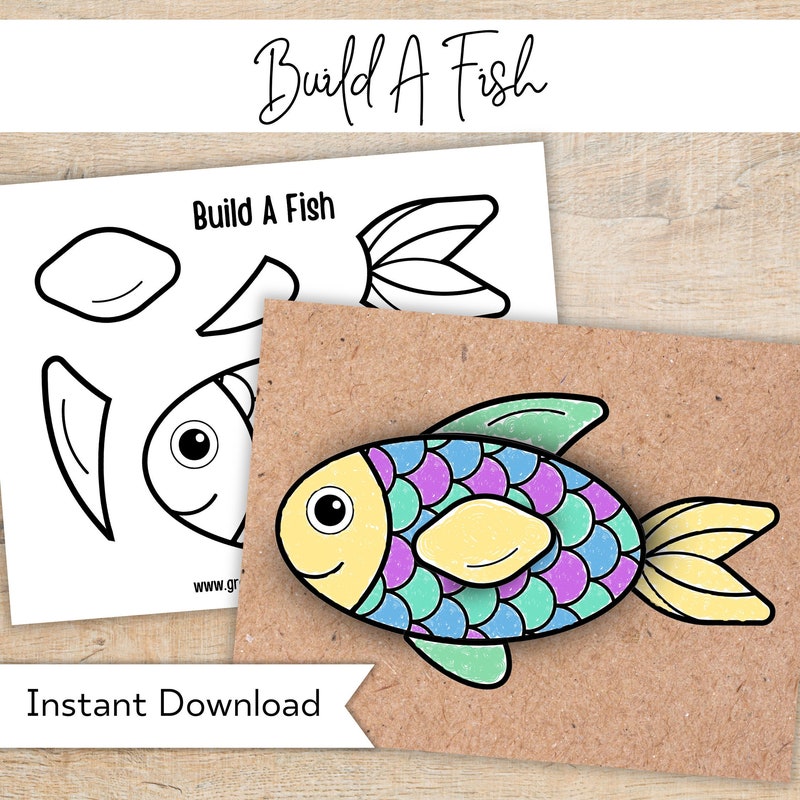 Fish Craft Kit for Kids - Etsy