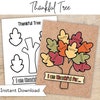 Thankful Tree - Thanksgiving Activity Printable - Etsy