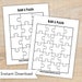 Puzzle Printable Activity - Build a Puzzle Activity for Kids - School ...
