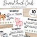 Printable Reward Punch Cards for Kids Custom Behavior Tracker Incentive ...