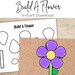 Flower Printable Craft Build a Flower Spring Activity for Kids ...