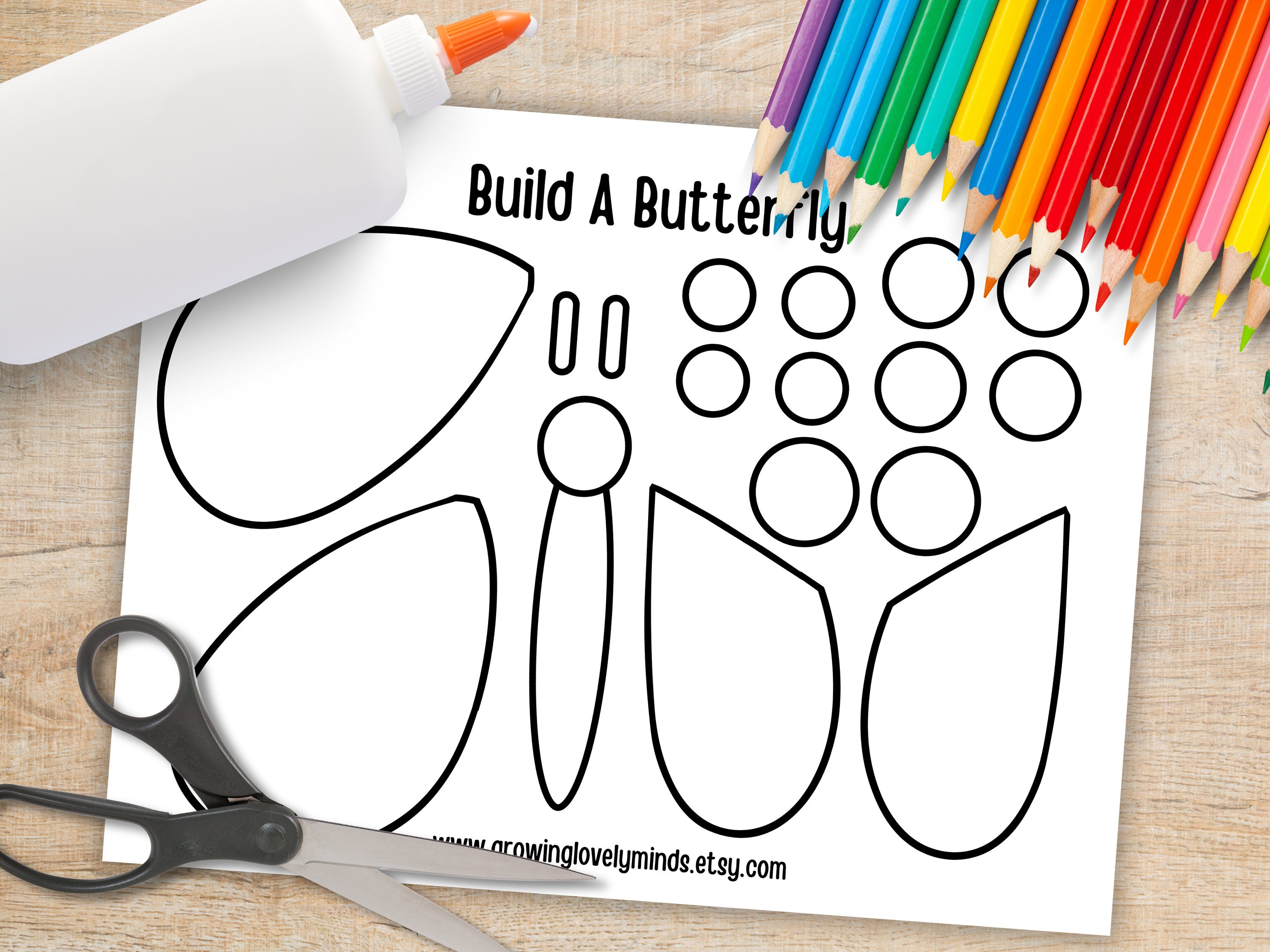 Butterfly Printable Craft Build a Butterfly Spring Activity for Kids ...