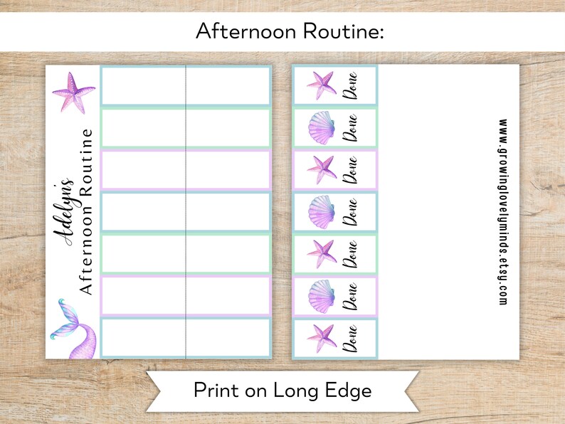 Routine Chart Printable Kids Flip Routine Chart Editable Template ...