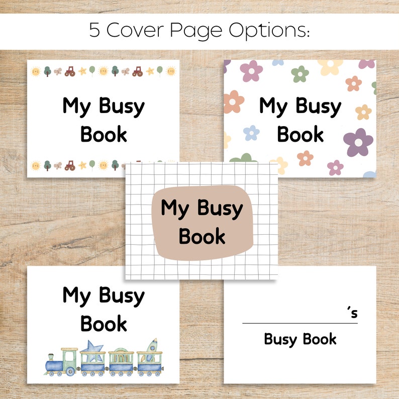 Printable Kids' Busy Book – Preschool Learning Activities (digital ...