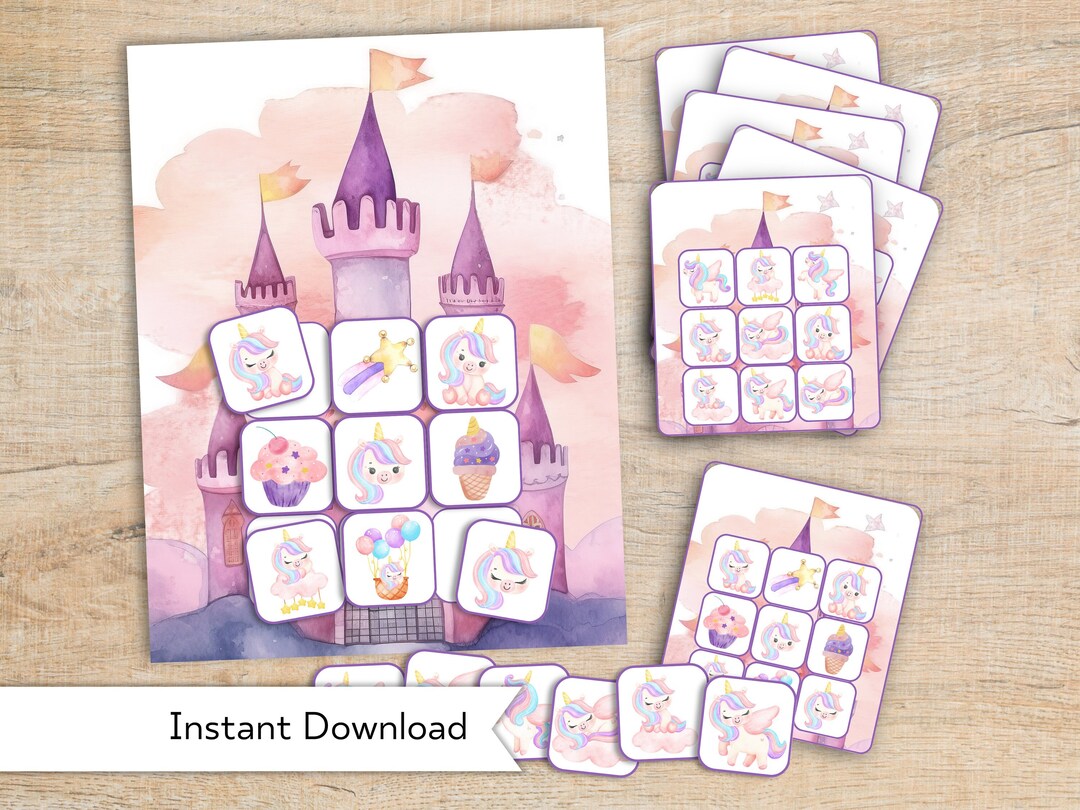 Unicorn Matching Activity - Printable Matching Game - Fun Learning ...